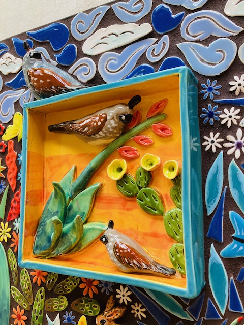 3-D Sculptural Mosaic Murals – Robin Chlad Designs